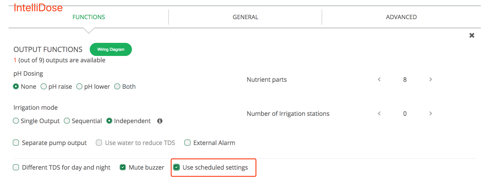 Setting up the Schedule Function
